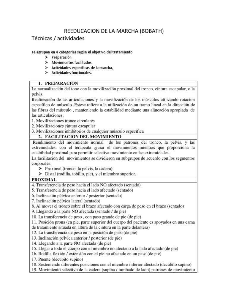 Reeducación de la marcha supina | PDF | Pie | Rodilla