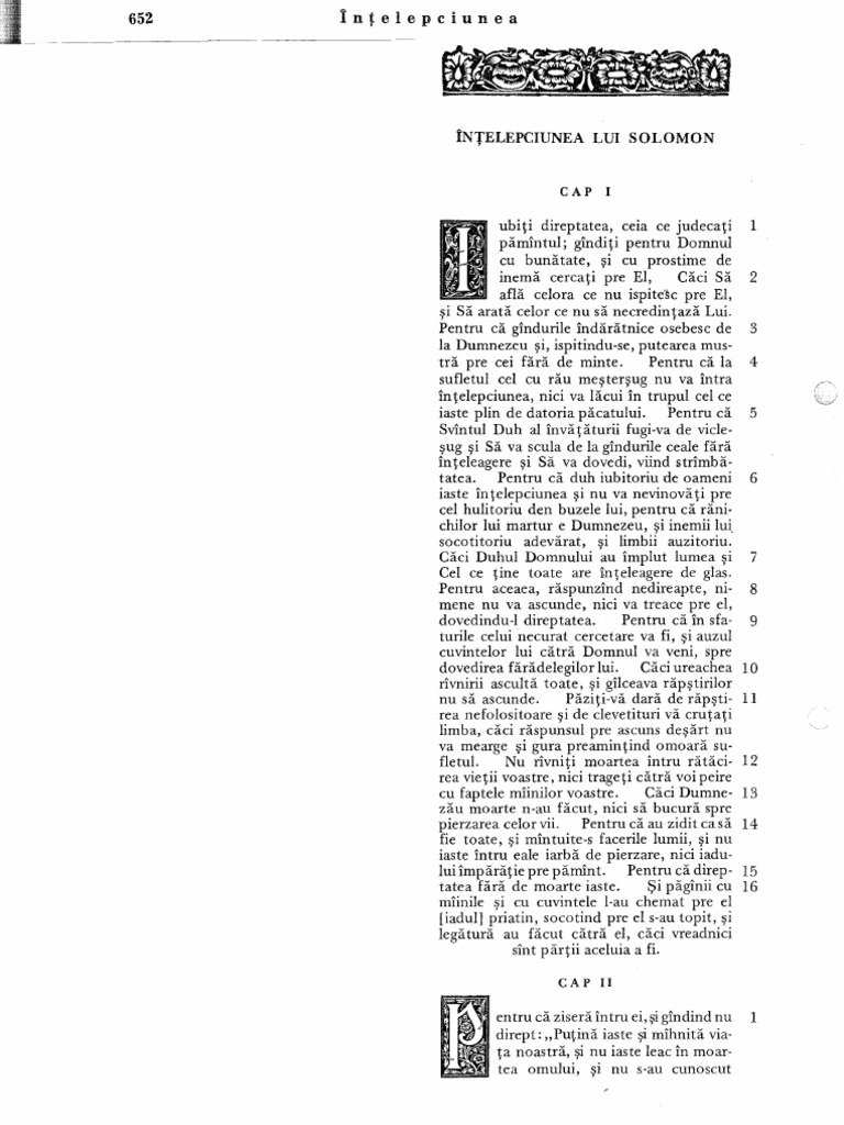 Intelepciunea Lui Solomon | PDF