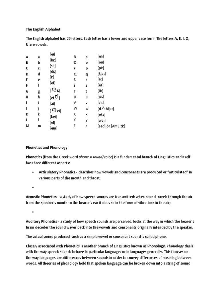 Phonetics and Oral English Lesson | PDF | Phoneme | Vowel