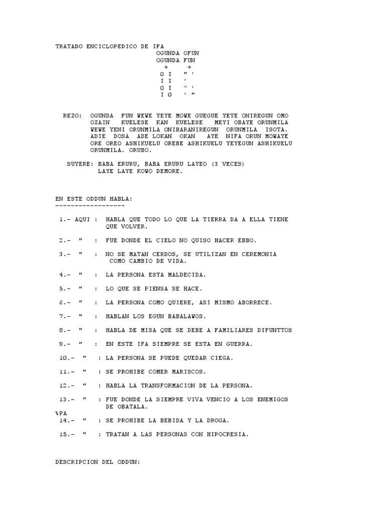 Ogunda Fun | Descargar gratis PDF | Religión étnica | Deidades