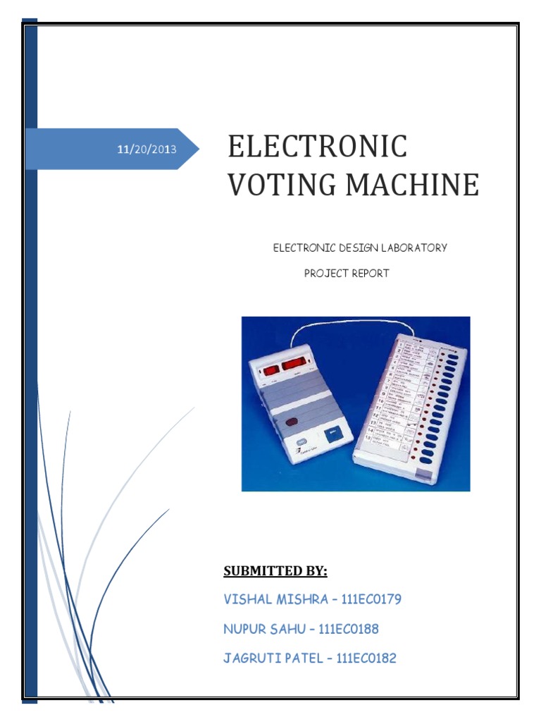 Electronic Voting Machine 8051 | PDF | Voting Machine | Electronic Voting