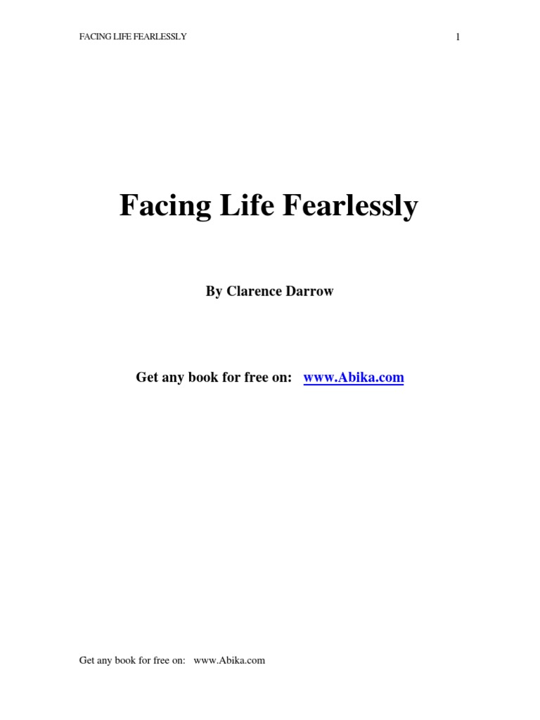 Facing Life Fearlessly | PDF | Pessimism