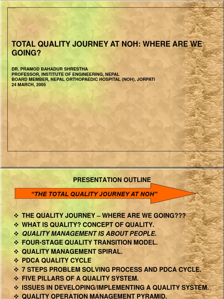 Quality Journey | PDF | Performance Indicator | Quality (Business)