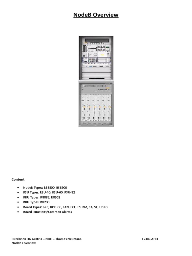 NodeB Overview | PDF | Lte (Telecommunication) | Wireless