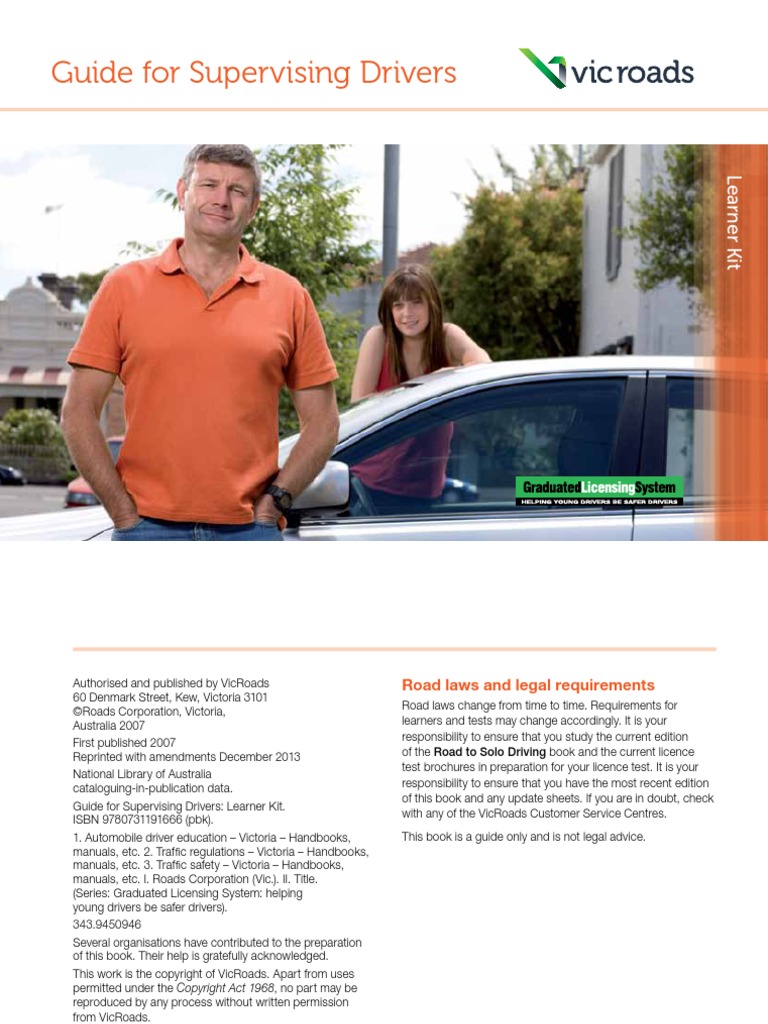 Guide For Supervising Drivers | PDF | Traffic | Driving