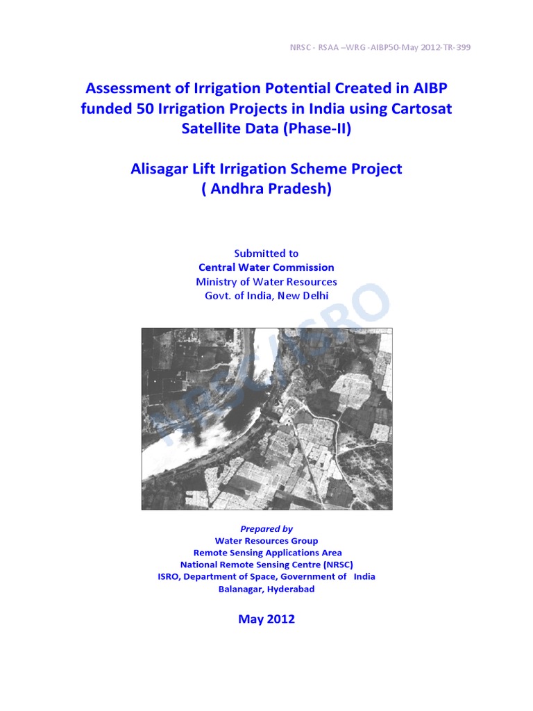 Alisagar Report | Download Free PDF | Irrigation | Canal