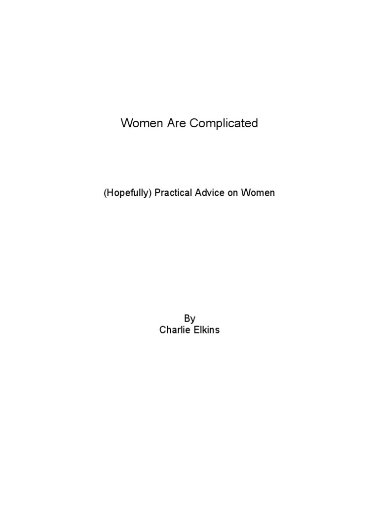 Women Are Complicated | PDF | Experiment | Flirting