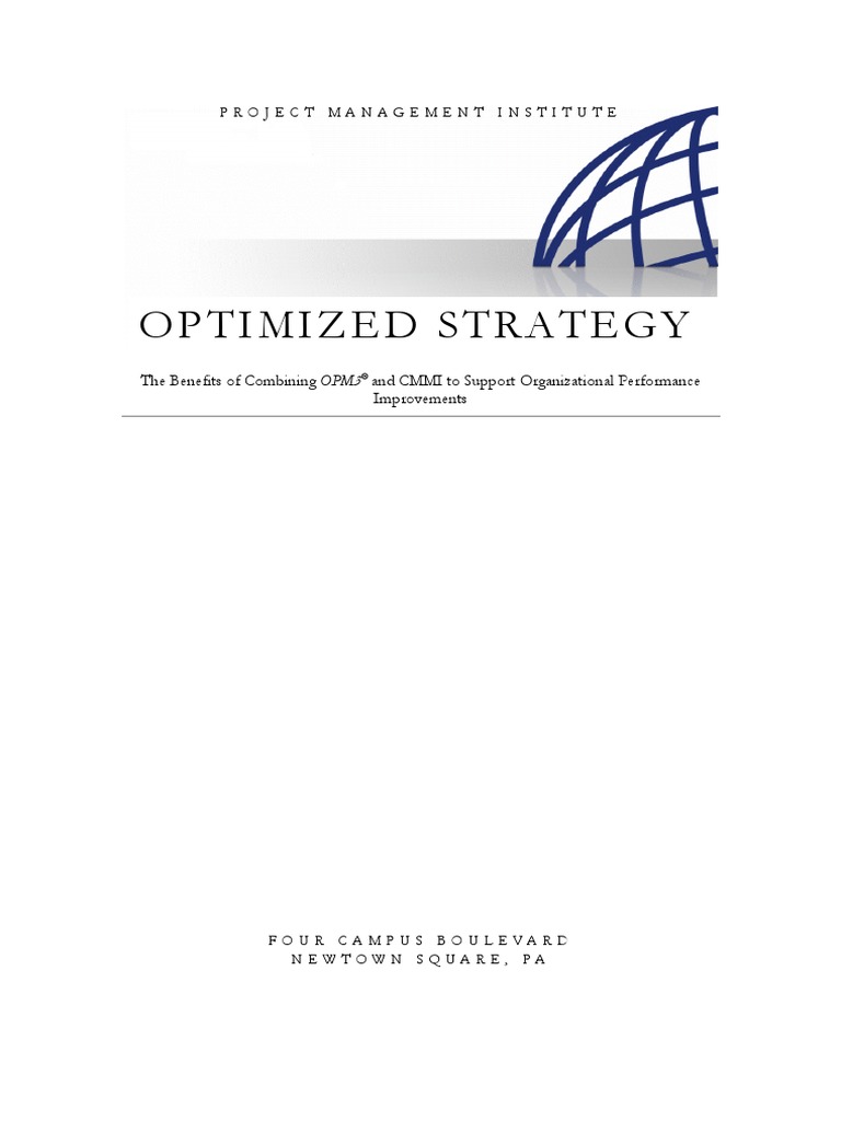 OPM3 CMMI Comparison | Download Free PDF | Production And Manufacturing ...