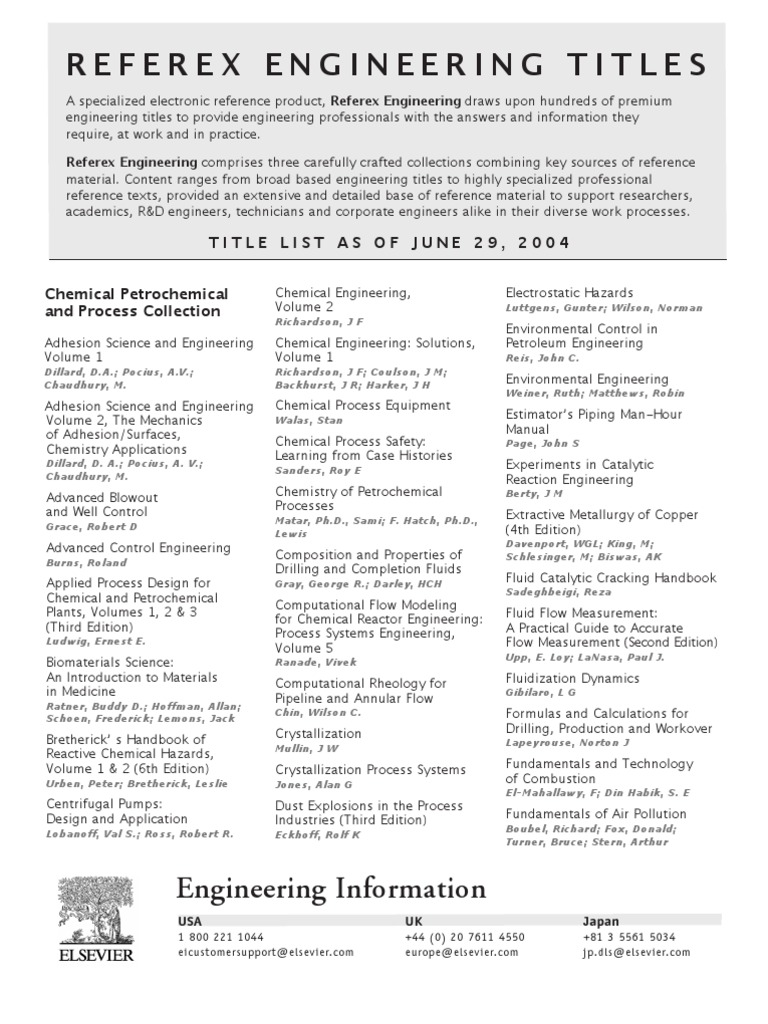 Referex Engineering Titles | PDF