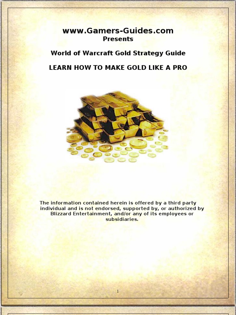 Presents World of Warcraft Gold Strategy Guide Learn How To Make Gold ...