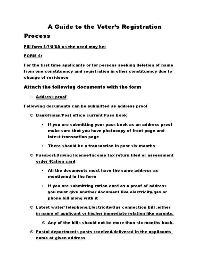 Voter Registration Made Easy | PDF | Identity Document | Document