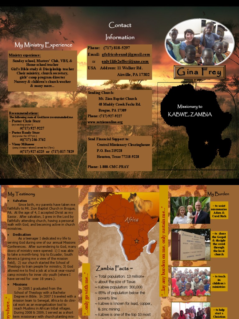 Intro Brochure | PDF | Christian Mission | The Gospel