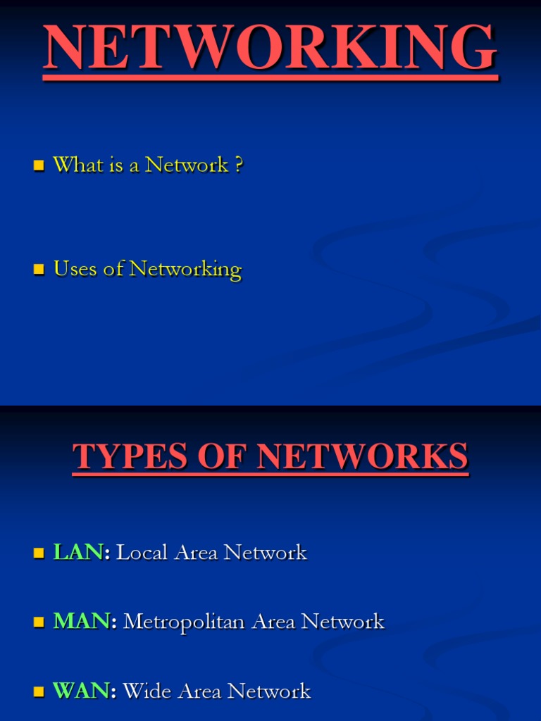 Networking: What Is A Network ? | PDF | Network Topology | Computer Network