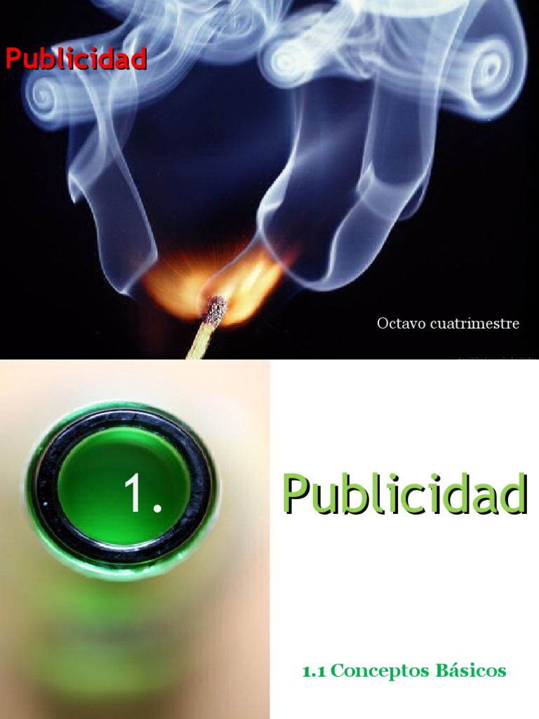 1 PUBLICIDAD 1 1 Conceptos Básicos | PDF | Publicidad | Comunicación