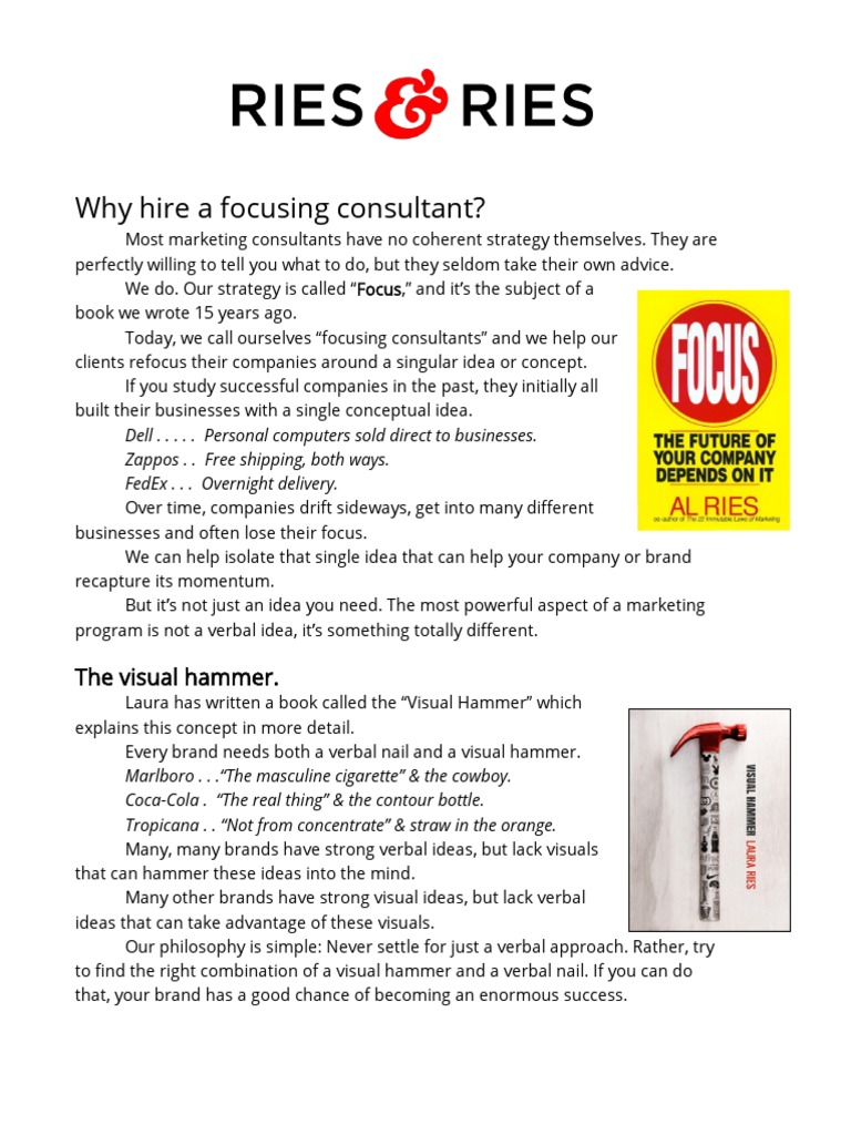 The Visual Hammer: Finding the Right Combination of Visual and Verbal ...