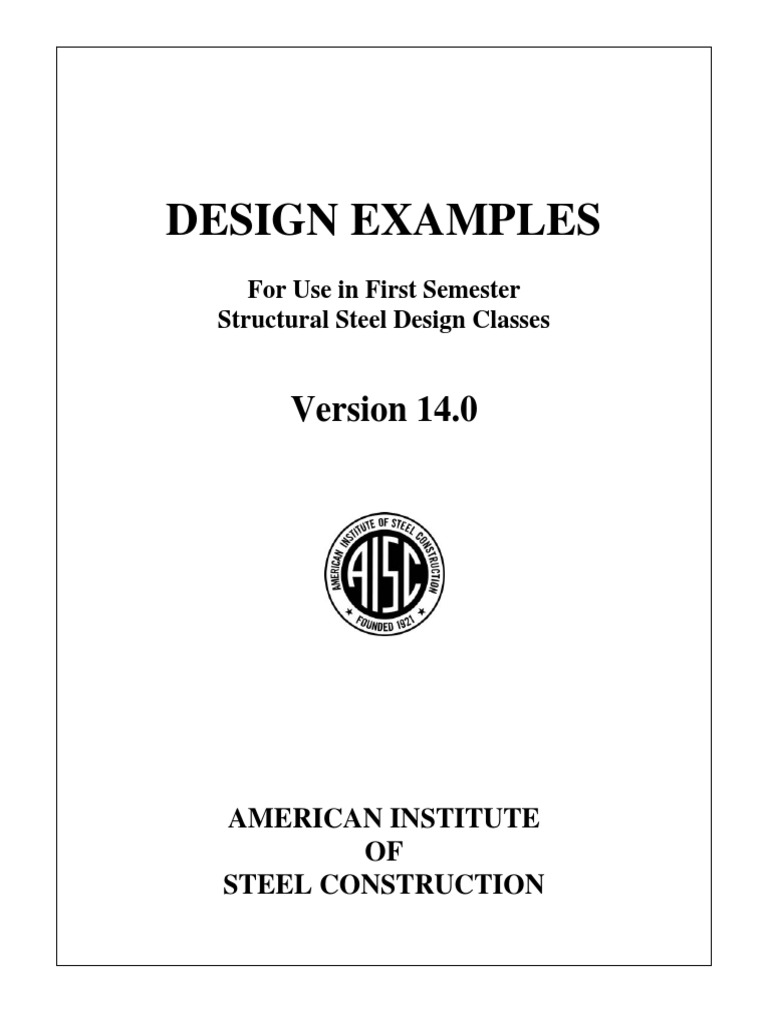 Aisc Design Examples v14 | PDF