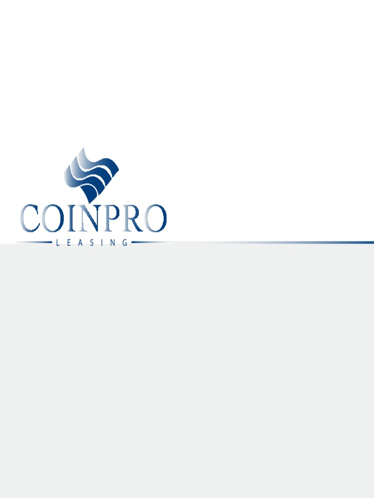 Presentacion COINPRO Leasing | PDF | Arrendamiento | Economias