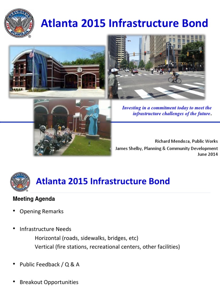 Atlanta Bond Package Presentation - June 2014 | PDF | Infrastructure ...