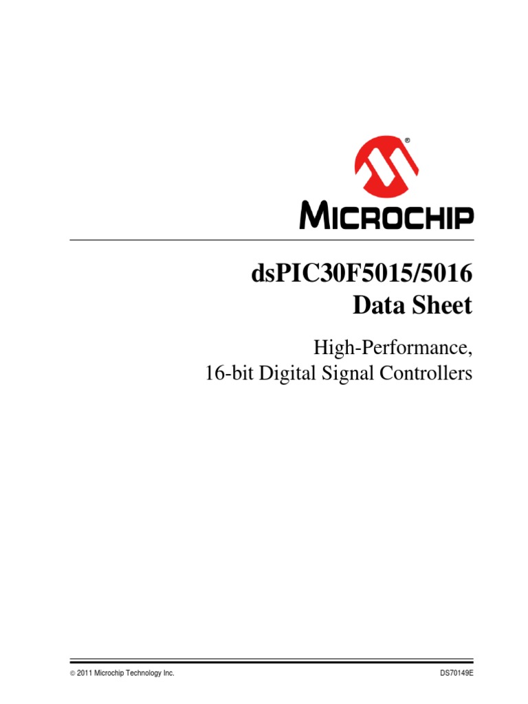 Dspic30F5015/5016 Data Sheet: High-Performance, 16-Bit Digital Signal ...