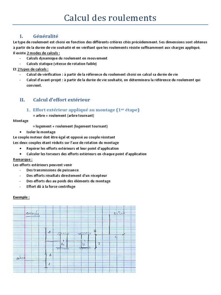 Calcul Des Roulements 2 | PDF | Mécanique | Machine