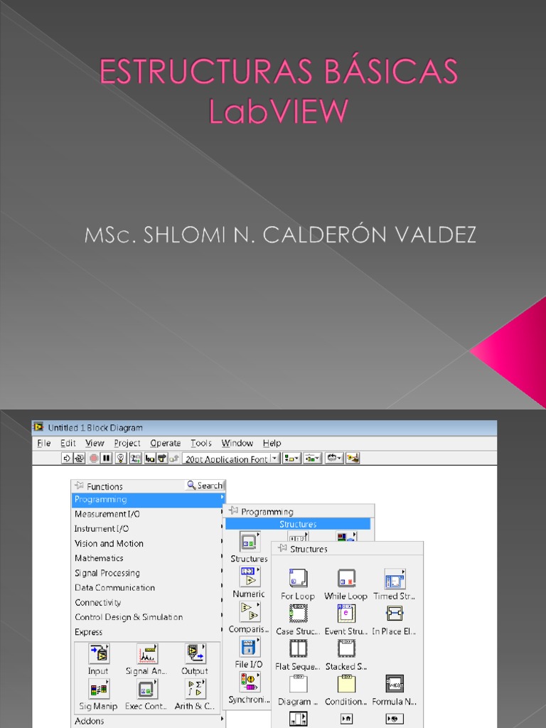 ESTRUCTURAS BÁSICAS LabVIEW | PDF | Lenguaje de programación ...