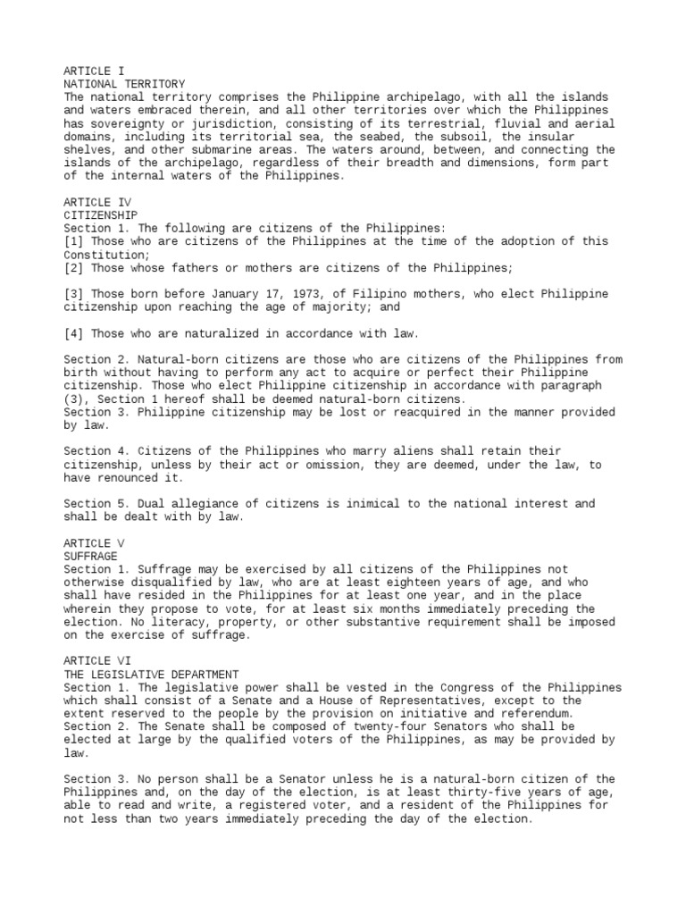 Consti1 Provisions - Atty Alexis Medina | PDF | United States House Of ...