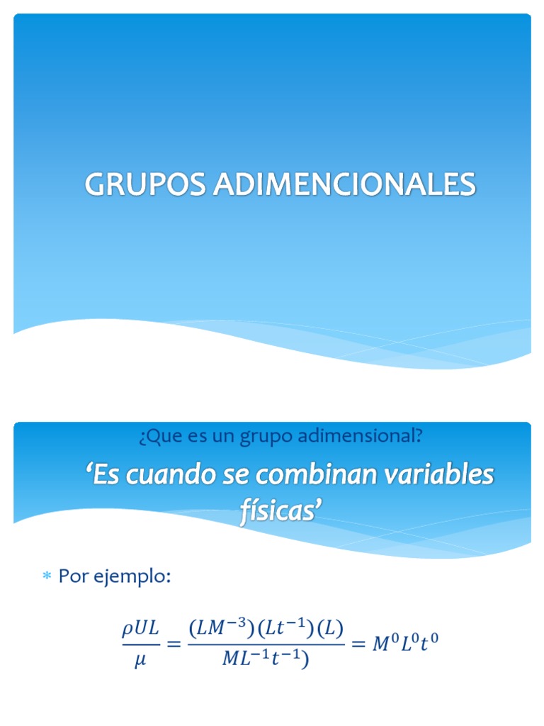 Introducción a Grupos Adimensionales | PDF