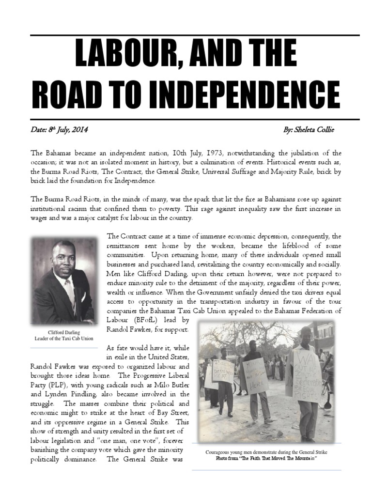 Road to Bahamas Independence | PDF | The Bahamas | General Strike