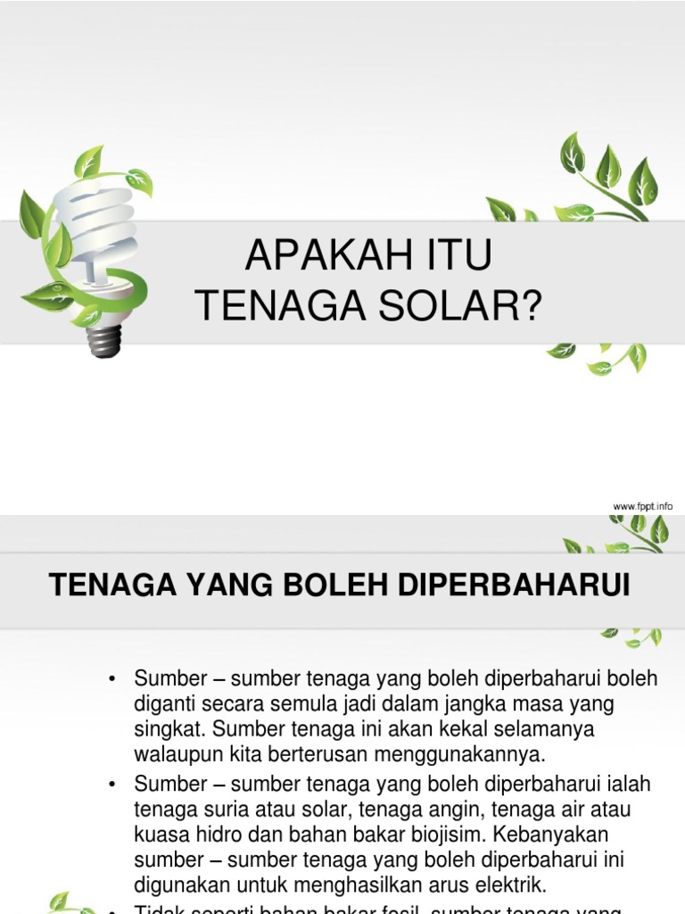 Tenaga Solar | PDF