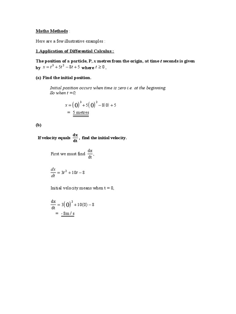 Here Are A Few Illustrative Examples:: Maths Methods | PDF | Chemistry ...