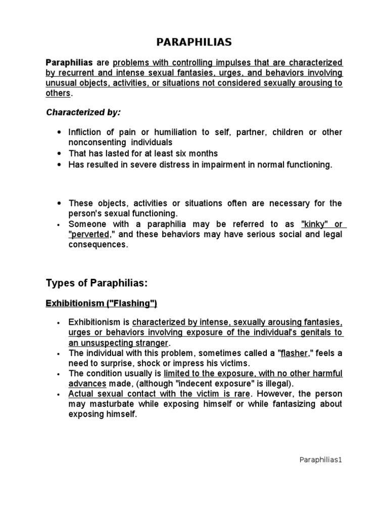 Understanding Paraphilias | PDF | Pedophilia | Sadomasochism