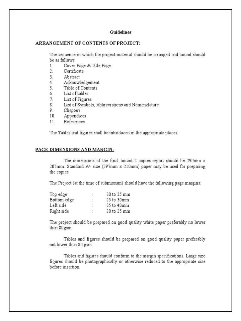 Final Year Project Report Format | PDF | Writing | Text