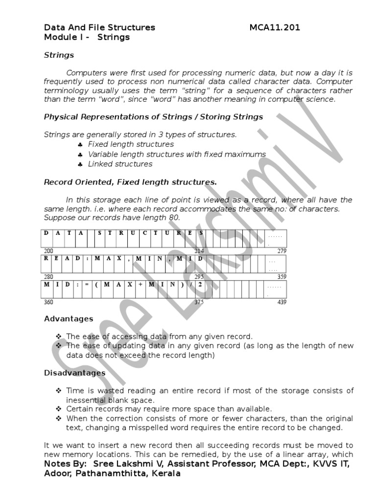 Physical Representation of Strings and Logic Characteristics | PDF ...