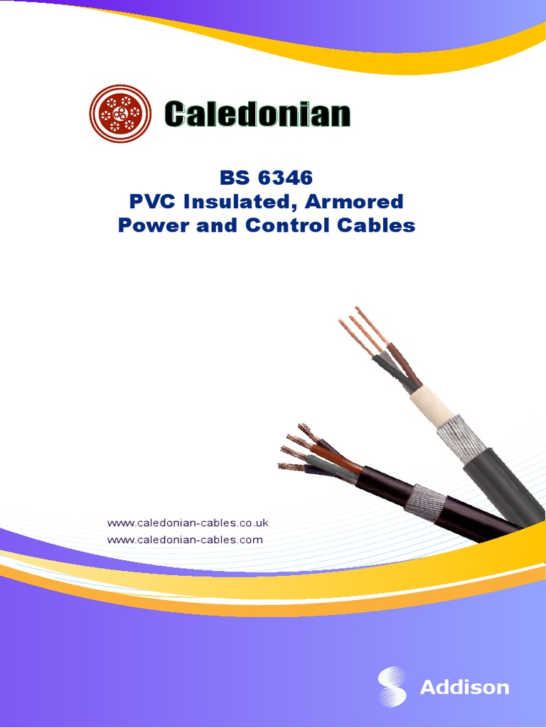 Caledonian: BS 6346 PVC Insulated, Armored Power and Control Cables ...