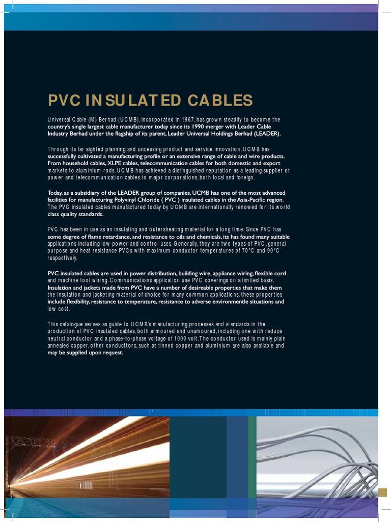 UC PVC Catalogue | PDF | Cable | Alternating Current