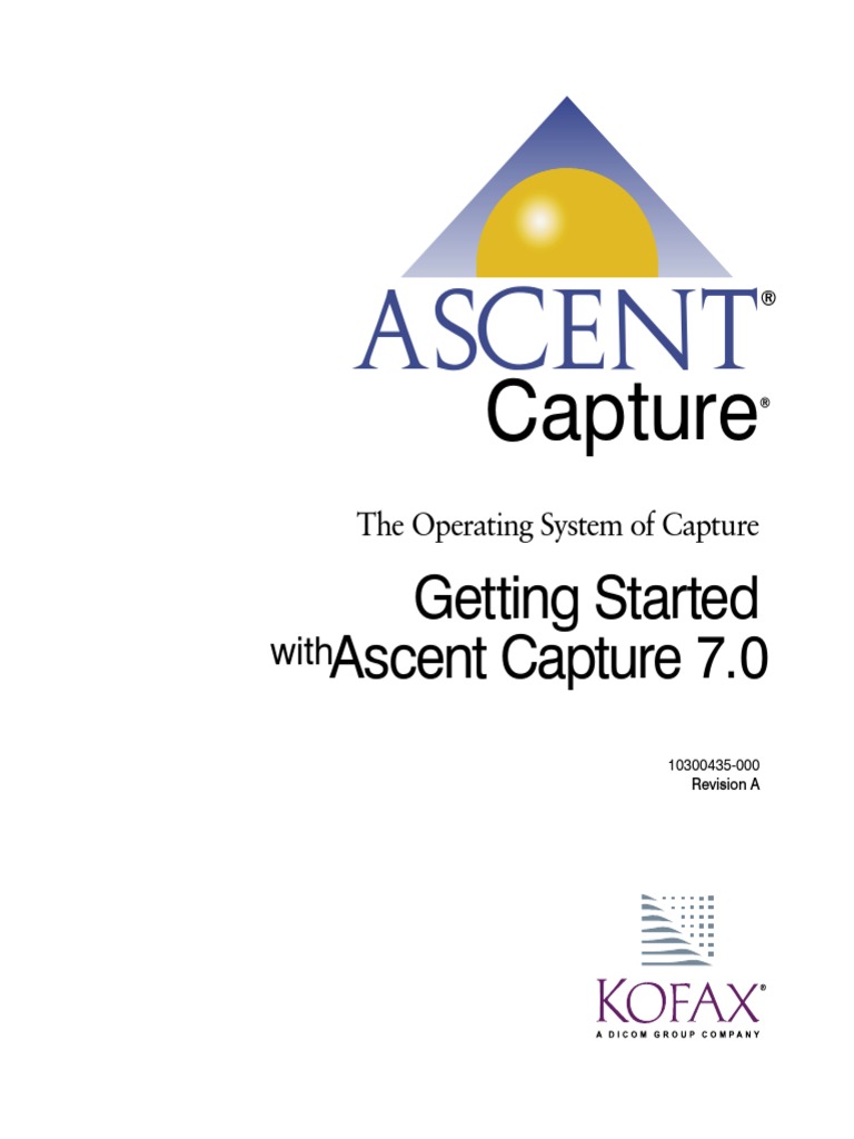 AC 7 0 Getting Started Guide | PDF | Image Scanner | Optical Character Recognition