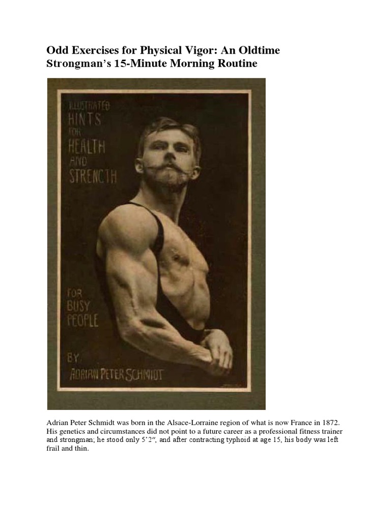 Odd Exercises For Physical Vigor | PDF | Human Leg | Physical Exercise