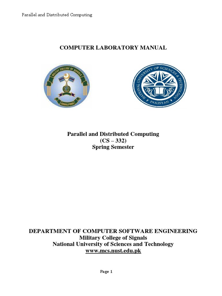 Computer Laboratory Manual: Parallel and Distributed Computing | PDF | Process (Computing ...