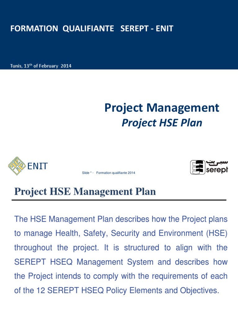 Project HSE Management Plan Overview | PDF | Quality Assurance ...