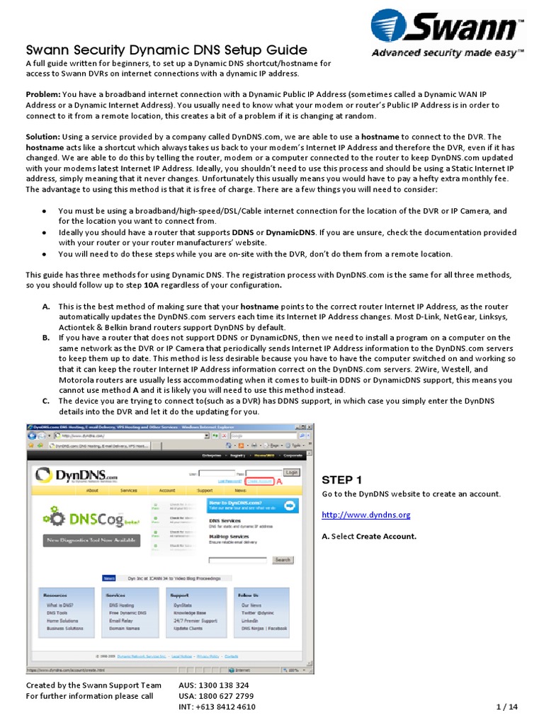 Ddns Setup Guide New | PDF | Internet Protocols | Information ...