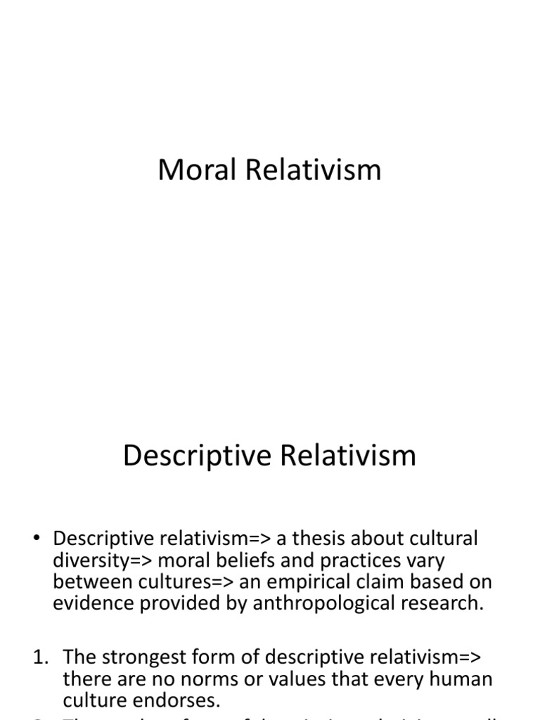 Moral Relativism | Relativism | Morality