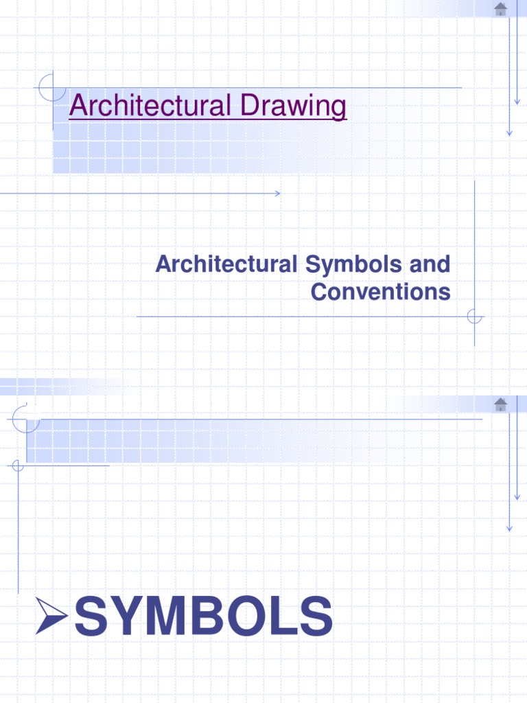 Architectural Symbols and Conventions | PDF | Drawing | Art Media