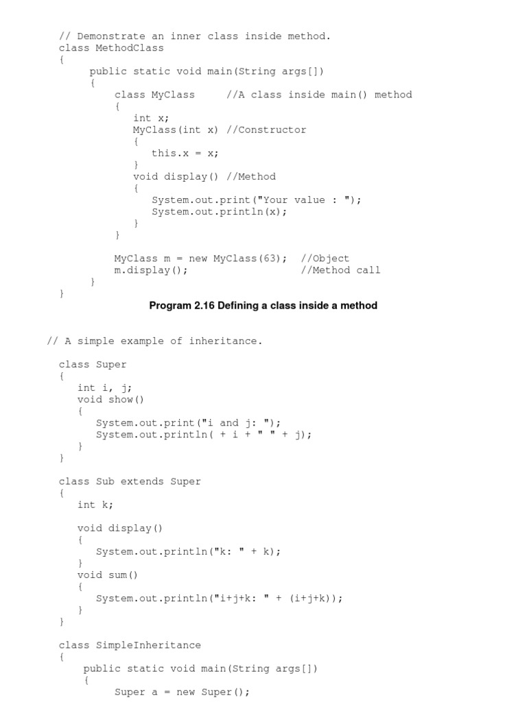 JPR 02 | Method (Computer Programming) | Inheritance (Object Oriented ...