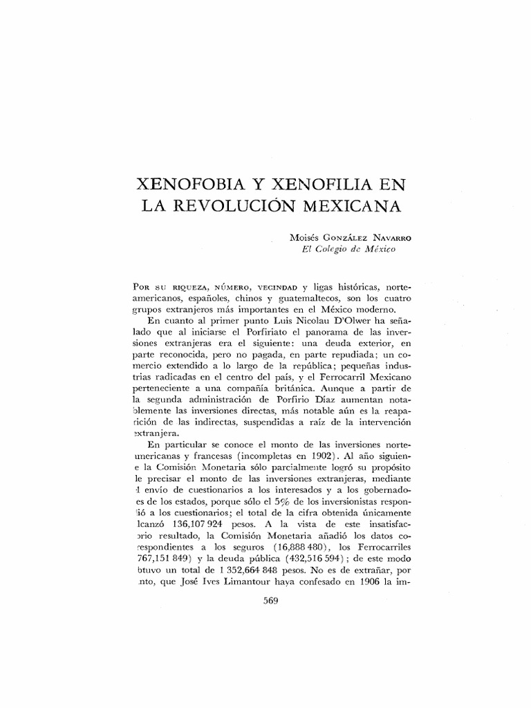 Xenofilia y Xenofobia | PDF | México | España