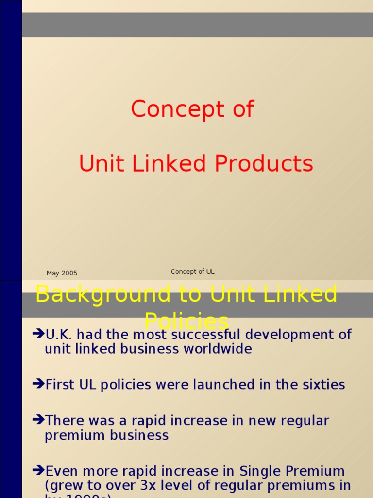 Concept of Unit Linked Products | Life Insurance | Insurance