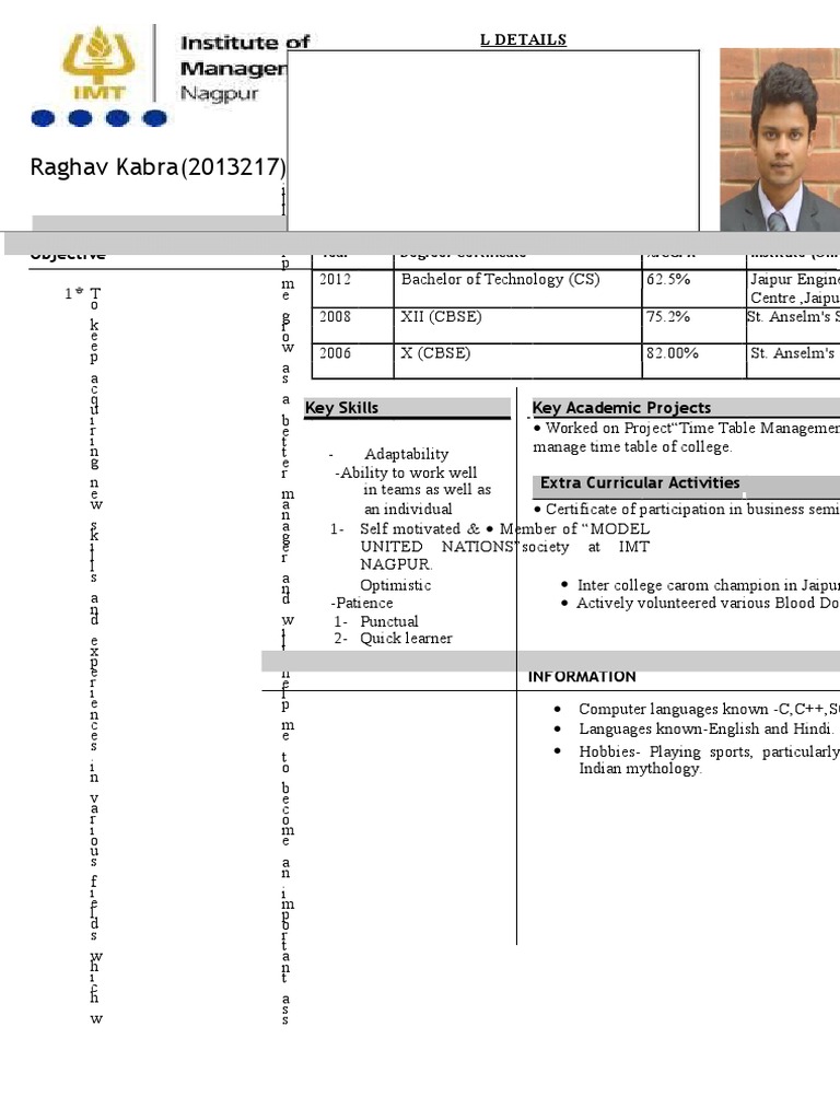 Raghav Kabra's Career Profile | PDF
