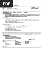 Lesson Plan in Kinematics | PDF | Acceleration | Velocity