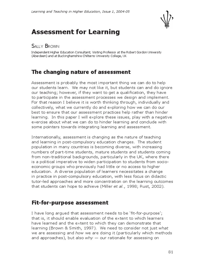 Effective Assessment Strategies in Education | PDF | Educational ...
