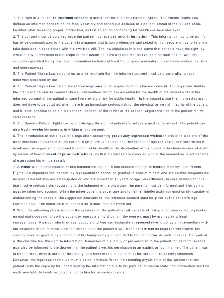 Facto Reasons | PDF | Informed Consent | Medicine