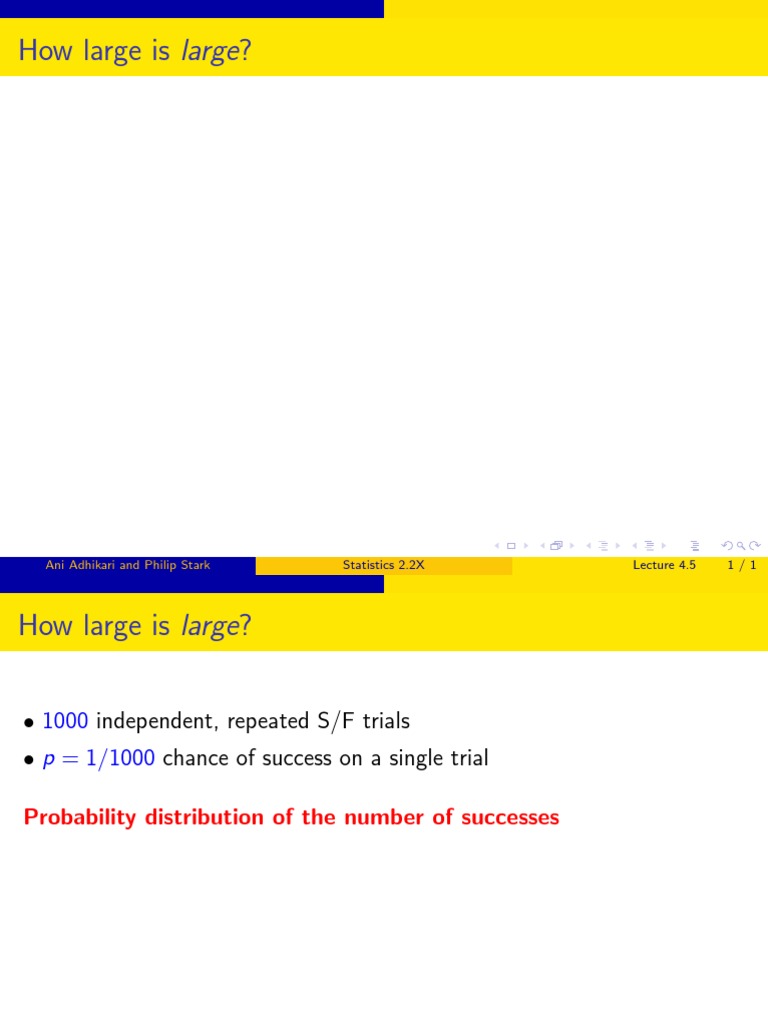 How Large Is Large?: Ani Adhikari and Philip Stark | PDF | Skewness ...